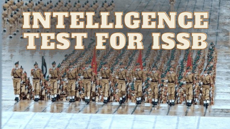 Intelligence Test for ISSB - Self Study.pk